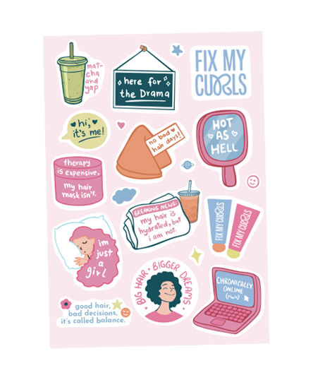 Sticker Pack – Fix My Curls